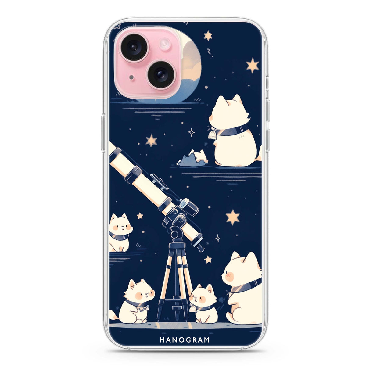 Stargazer Purr MagSafe Compatible Ultra Clear Case – Hanogram