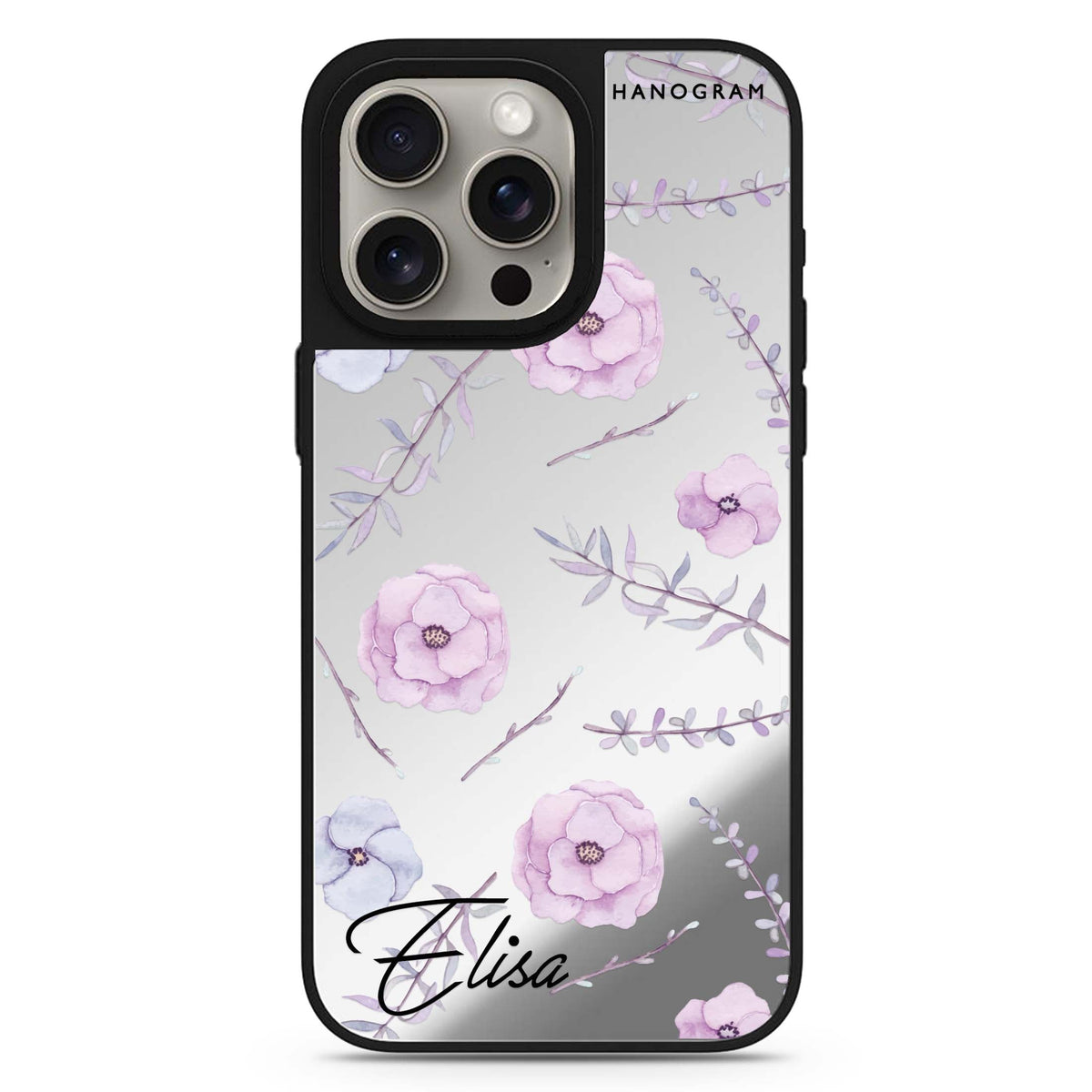 Vibrant Floral MagSafe Compatible IPhone 16 Pro Mirror Case – Hanogram