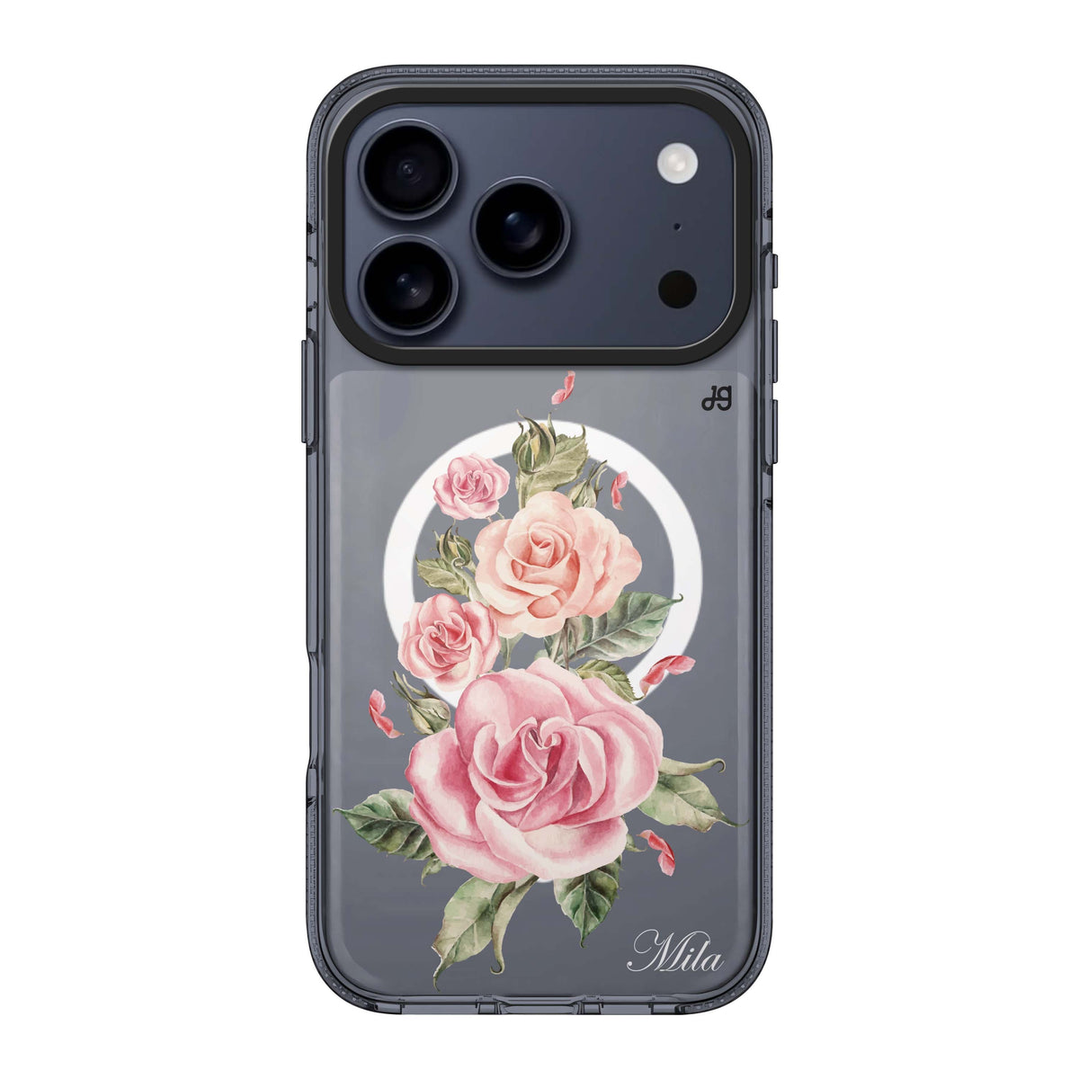 Pink Watercolor Floral Ultra Clear Case – Hanogram