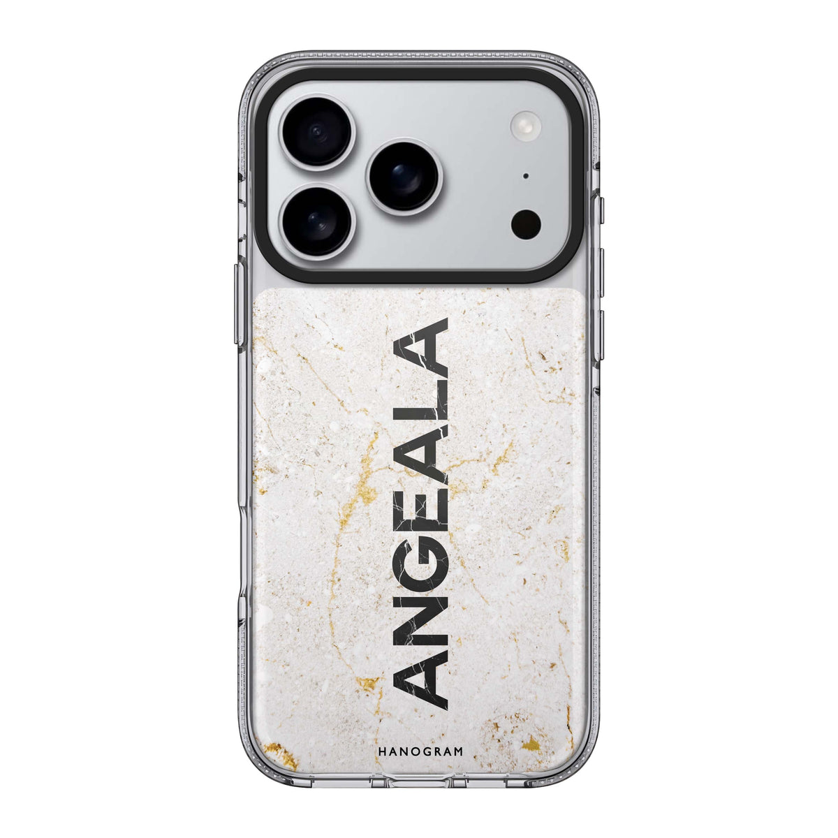 White Marble Ultra Clear Case – Hanogram