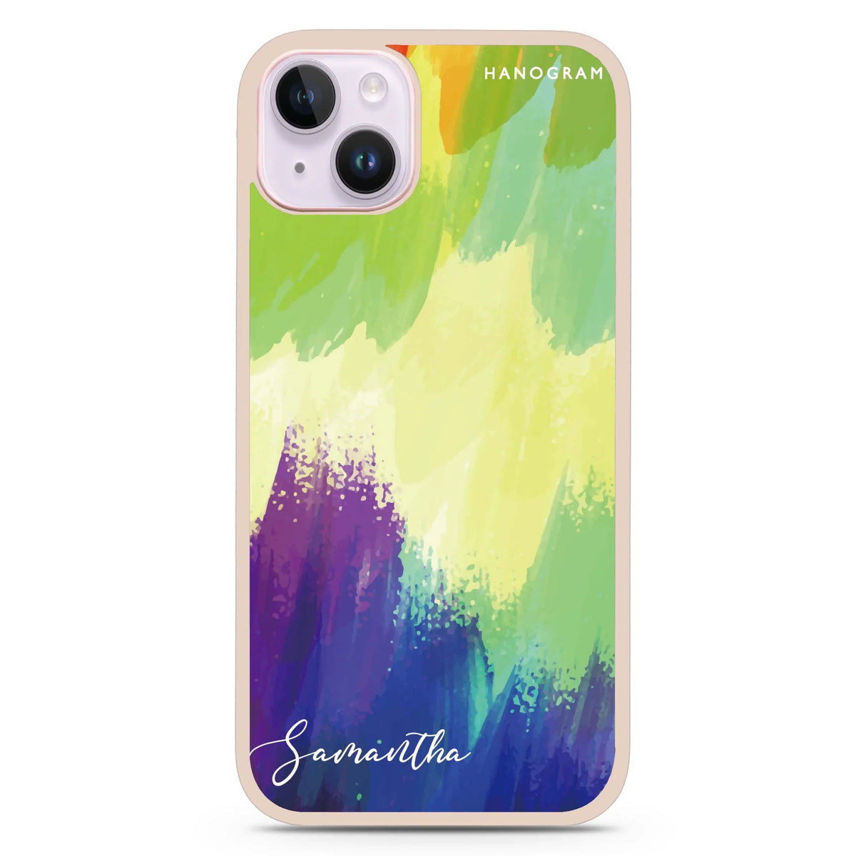 Watercolor Abstract iPhone 15 Impact Guard Bumper Case | Hanogram ...