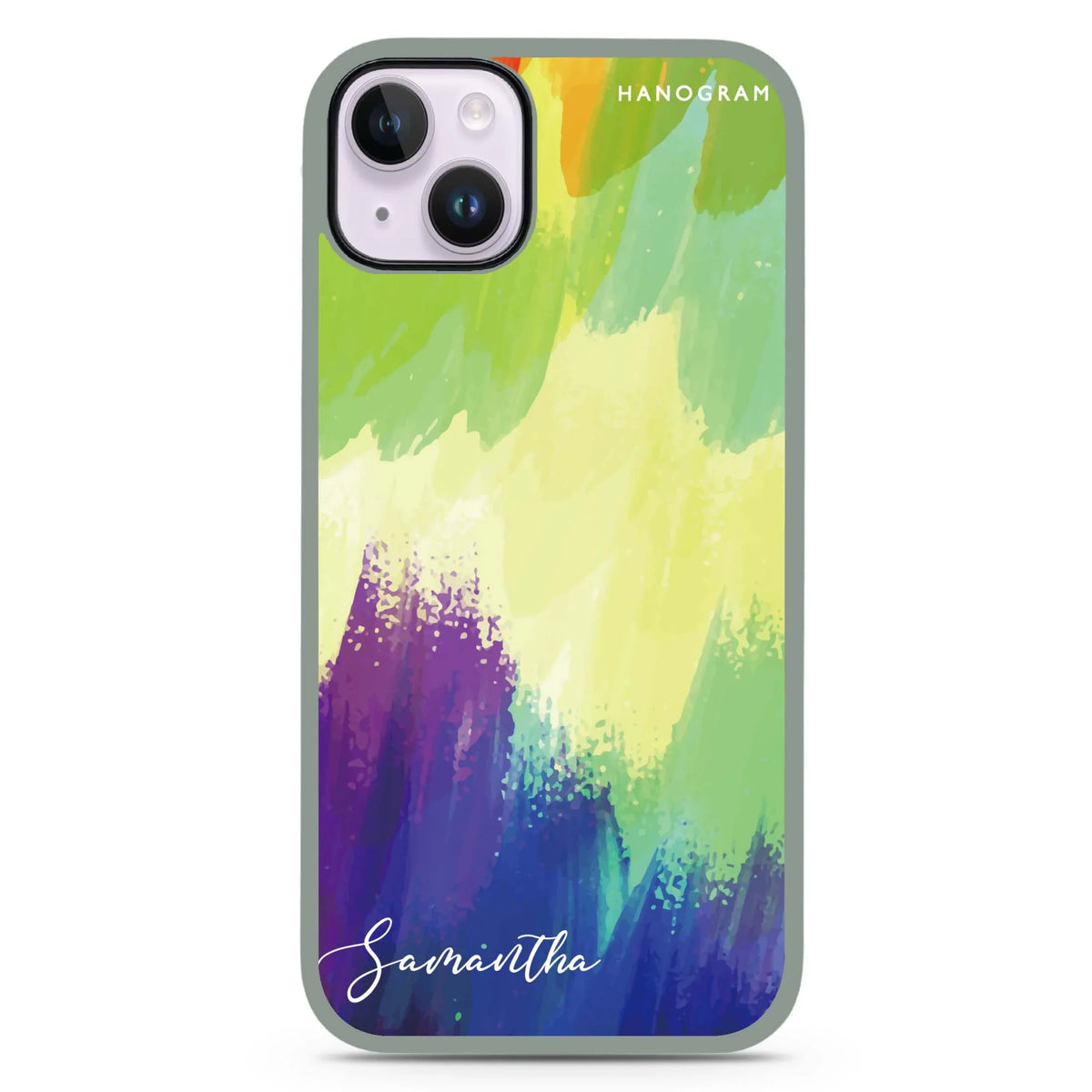 Watercolor Abstract iPhone 15 Impact Guard Bumper Case | Hanogram ...
