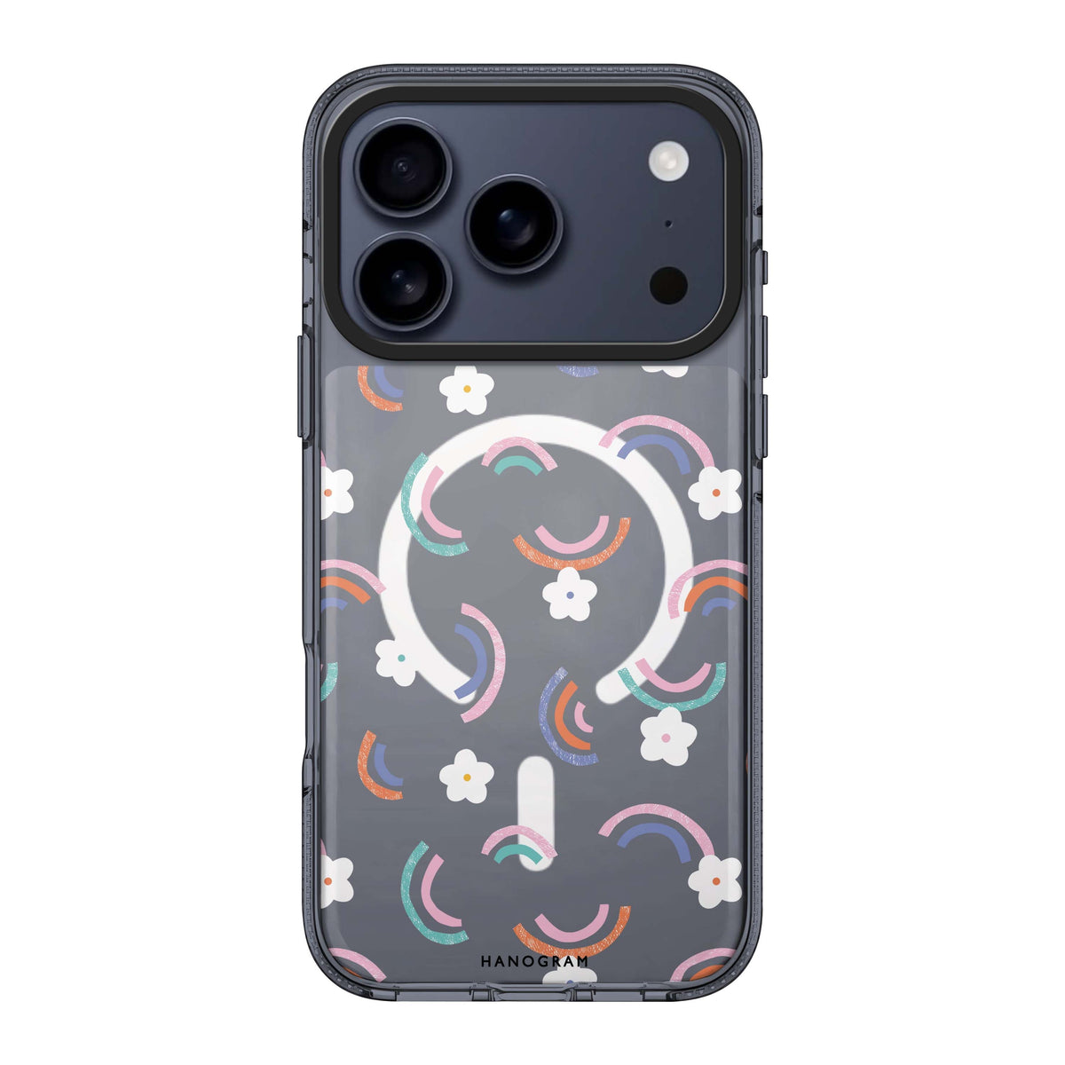 Rainbow Floral Ultra Clear Case – Hanogram
