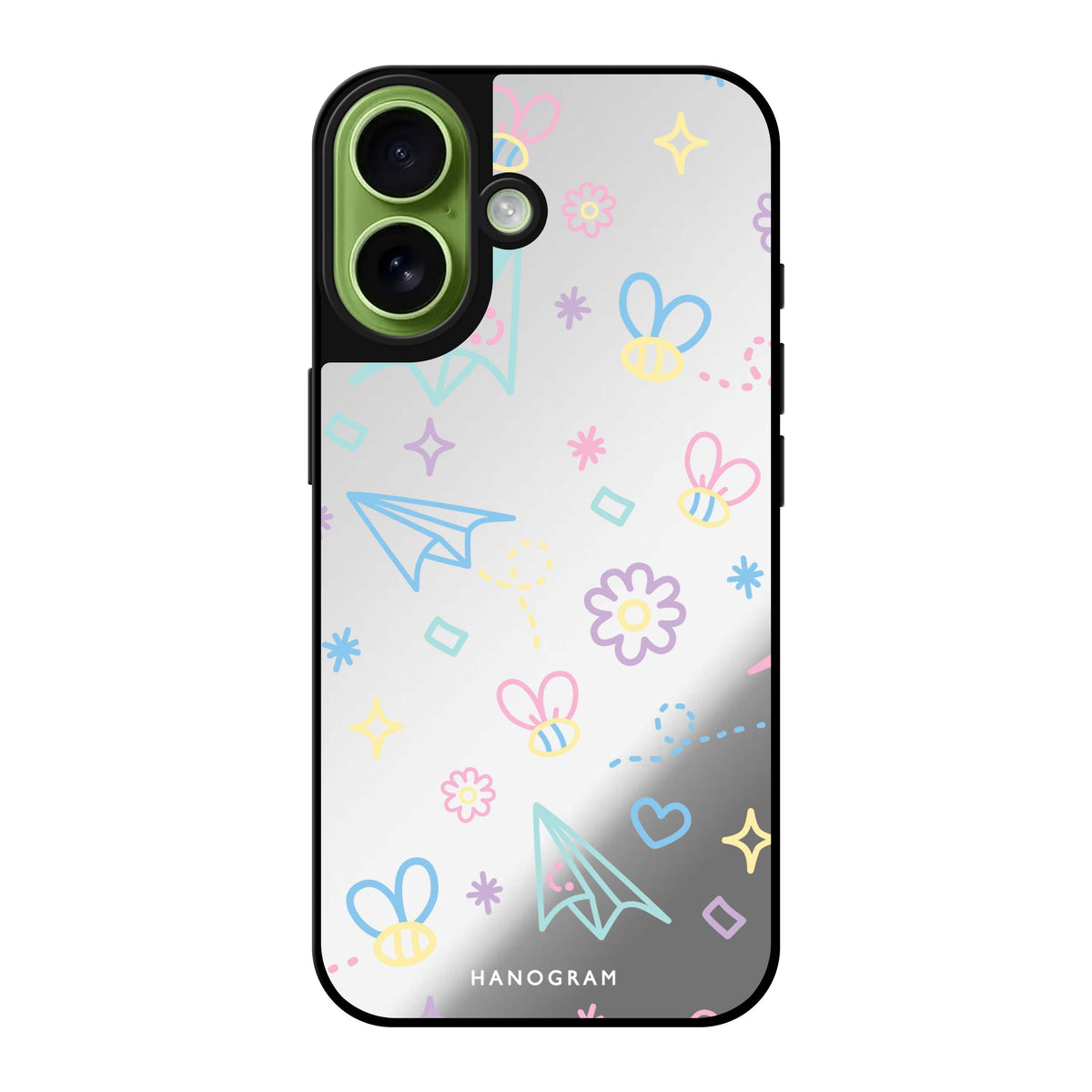 Playful Patterns MagSafe Compatible IPhone 16 Mirror Case – Hanogram