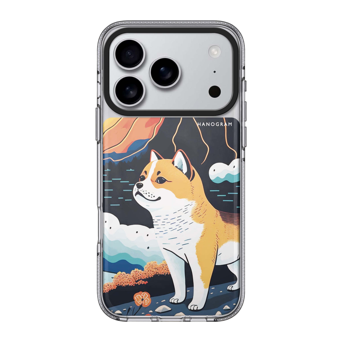 Shiba Inu with Fuji Mountain Ultra Clear Case – Hanogram