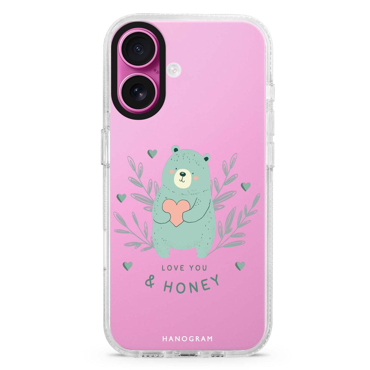 Honey Bear iPhone 16/16 Plus Ultra Clear Case | HANOGRAM – Hanogram