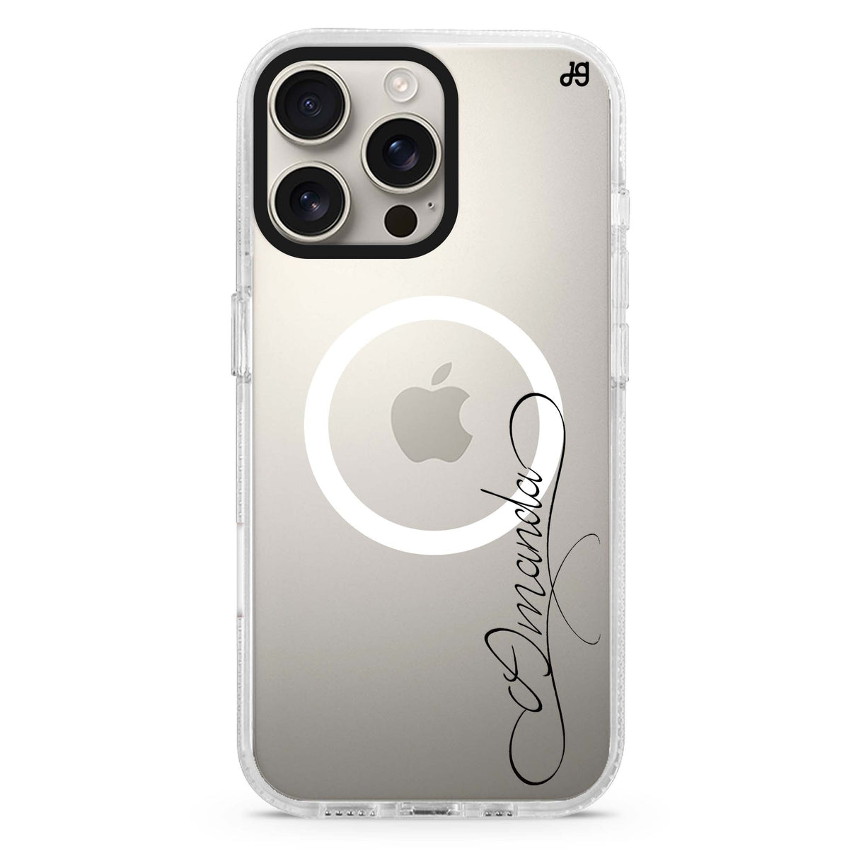 Cursive I MagSafe Compatible iPhone 16 Pro Ultra Clear Case – Hanogram