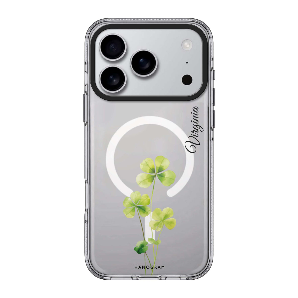 Trinity Blossom Personalized iPhone 17 Pro Max Clear Case | HANOGRAM ...