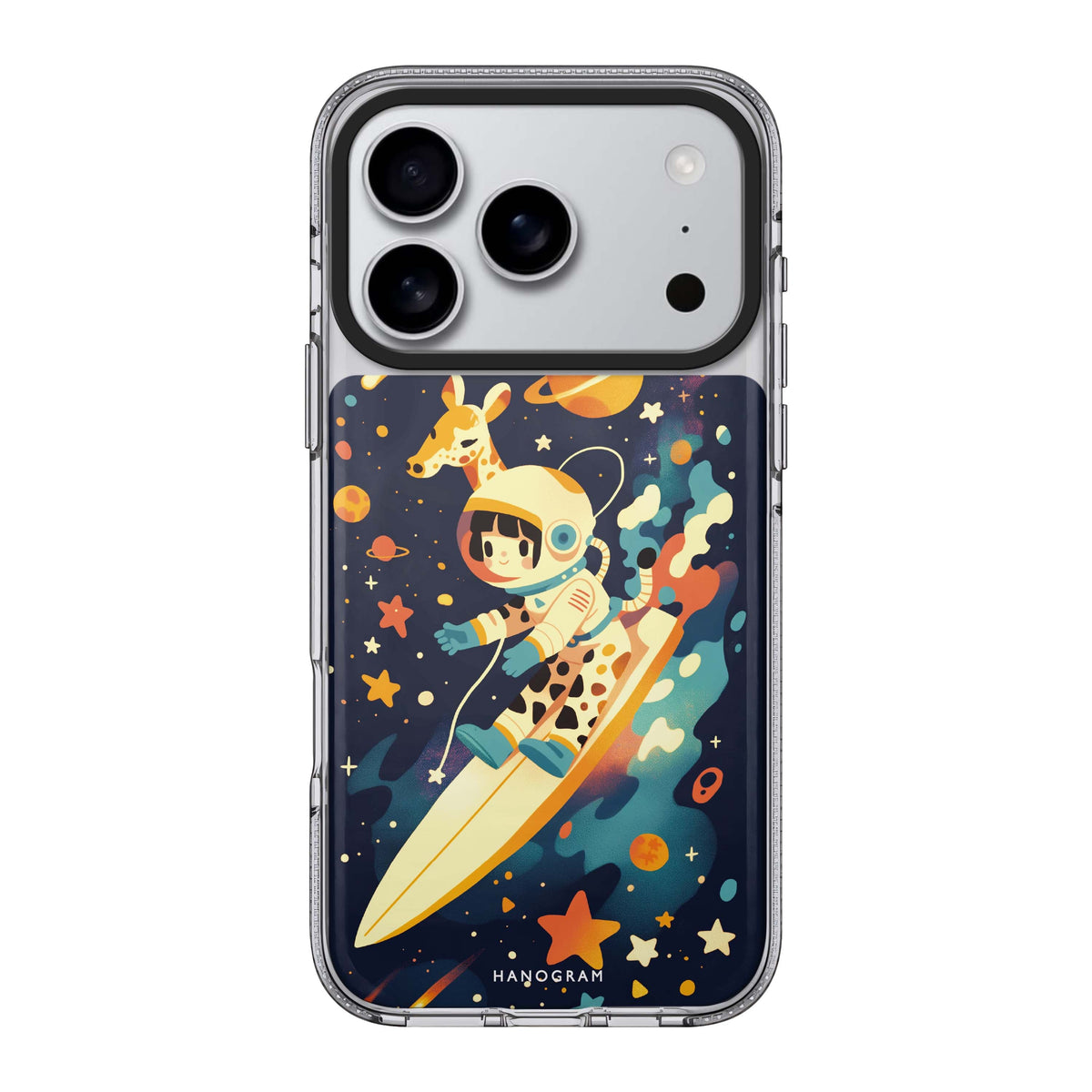 Space Giraffe iPhone 17 Pro Max Ultra Clear Case | HANOGRAM – Hanogram