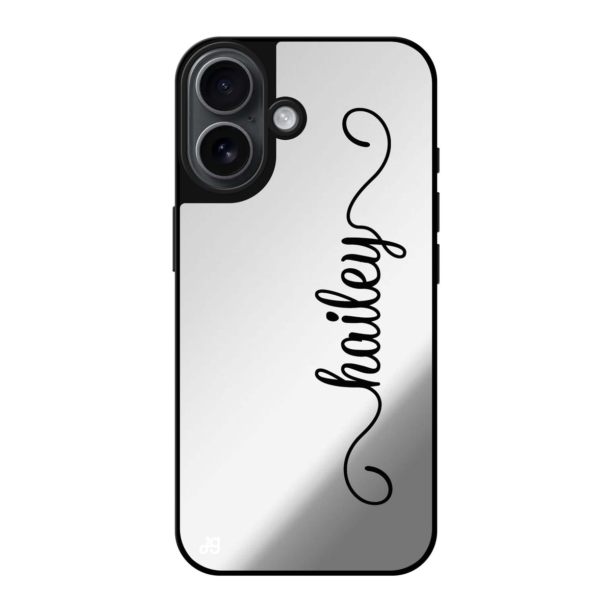 Customize with Vertical Cursive Handwritten Mirror Case | iPhone 16 ...