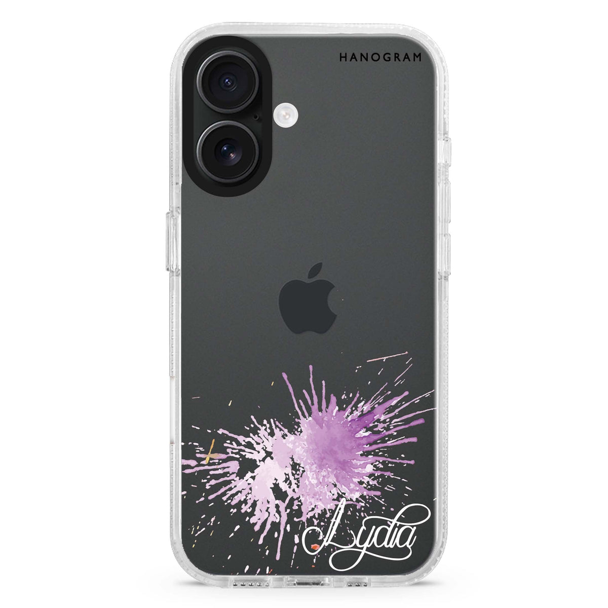 Paint Smash Custom iPhone 16/16 Plus Clear Case | HANOGRAM – Hanogram