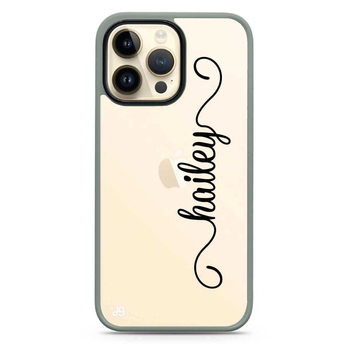 Vertical Cursive Handwritten Impact Guard Bumper Case – Hanogram